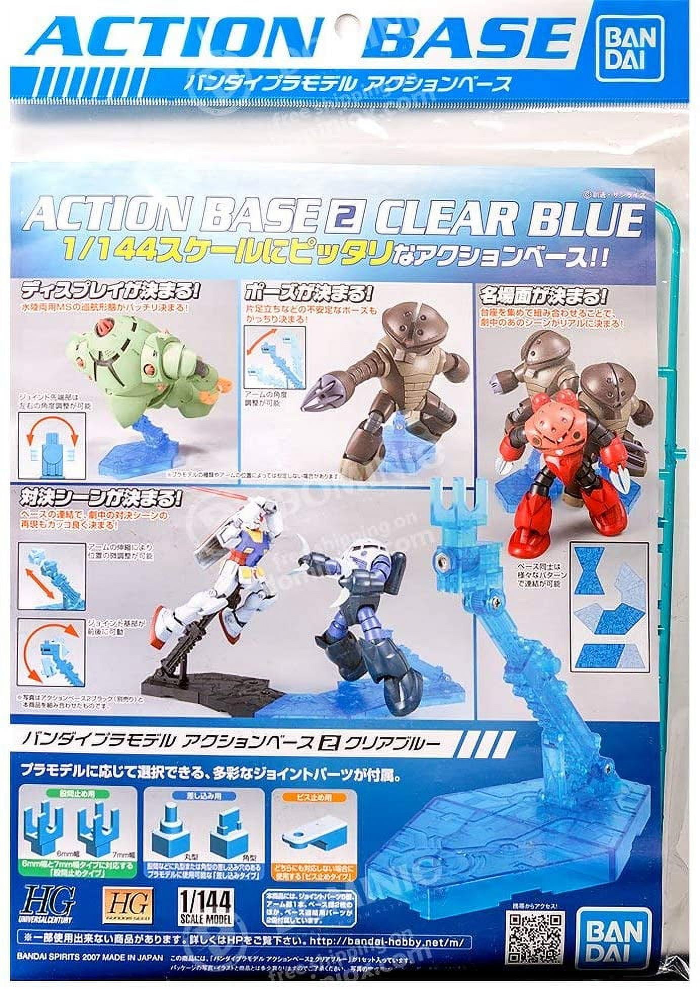 Bandai Hobby Gundam Action Base 2 Display Stand 1/144 Scale Aqua Blue ...
