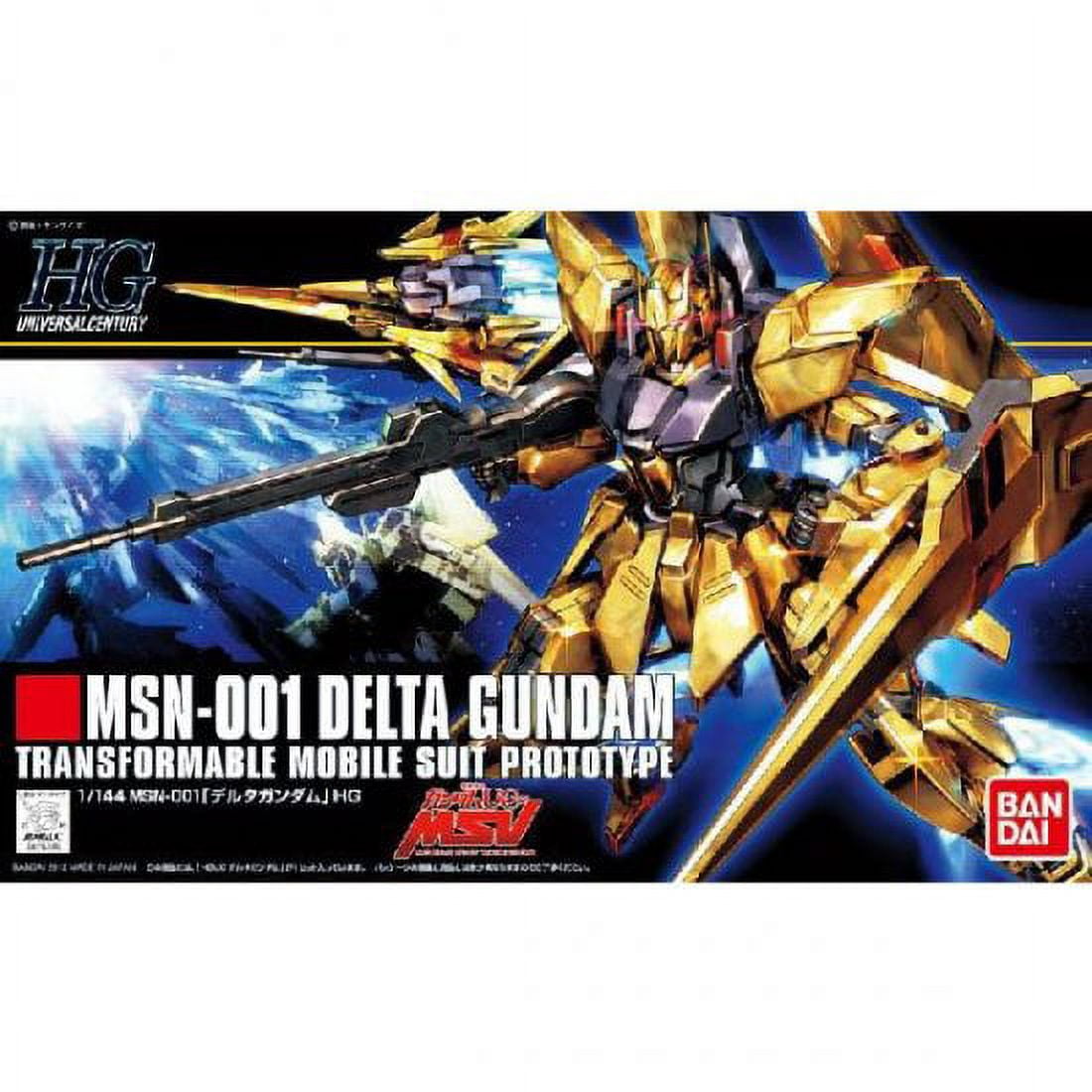 Bandai Hobby Gundam HGUC #136 MSN-001 Delta Gundam HG 1/144 Model Kit - Walmart.com