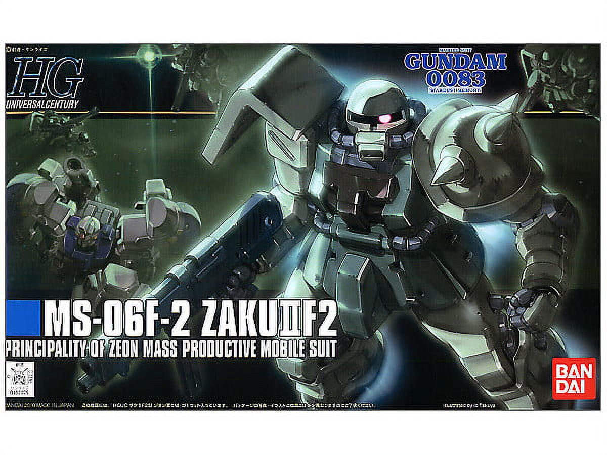Bandai Hobby Gundam Stardust Memory MS-06F-2 Zaku II F2 Zeon HG 1/144 Model Kit - Walmart.com