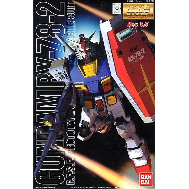 Bandai Hobby Mobile Suit Gundam RX-78-2 Gundam Ver. 1.5 MG 1/100 Model Kit - Walmart.com