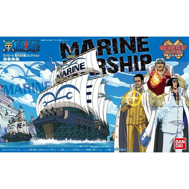 Bandai Hobby One Piece Marine Warship Grand Ship Collection Model Kit ...