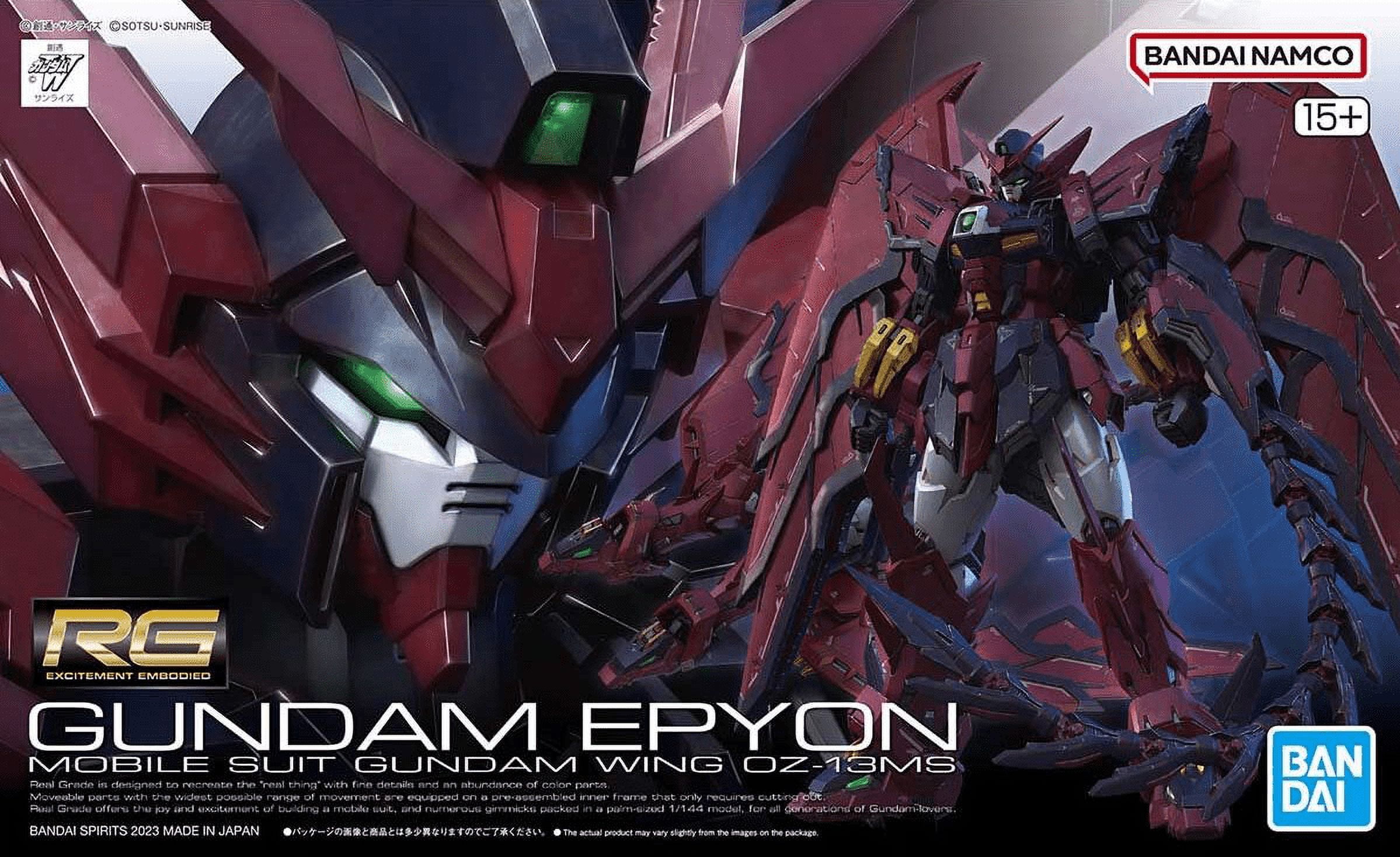 Bandai Hobby RG #38 Gundam Wing Gundam Epyon 1/144 Scale Model Kit ...