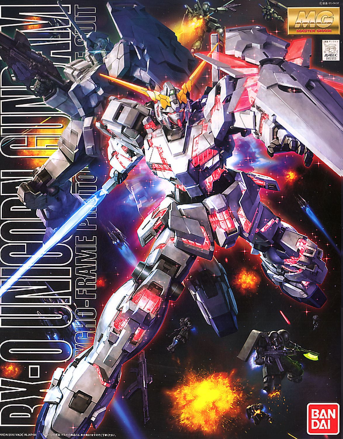 Bandai Hobby RX-0 Unicorn Gundam OVA Version 1/100-Master Grade ...