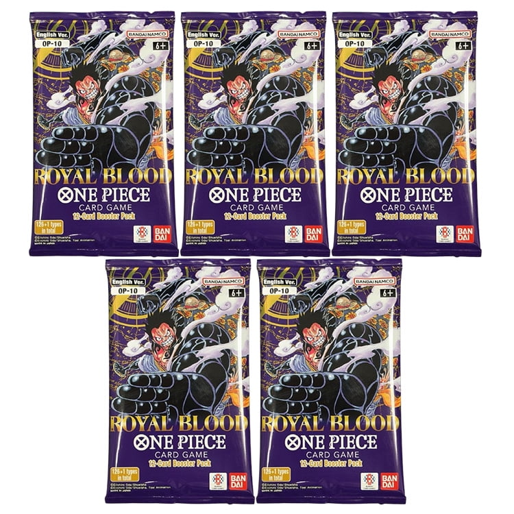 Bandai One Piece Trading Cards - Royal Blood OP-10 - BOOSTER PACKS [5 ...