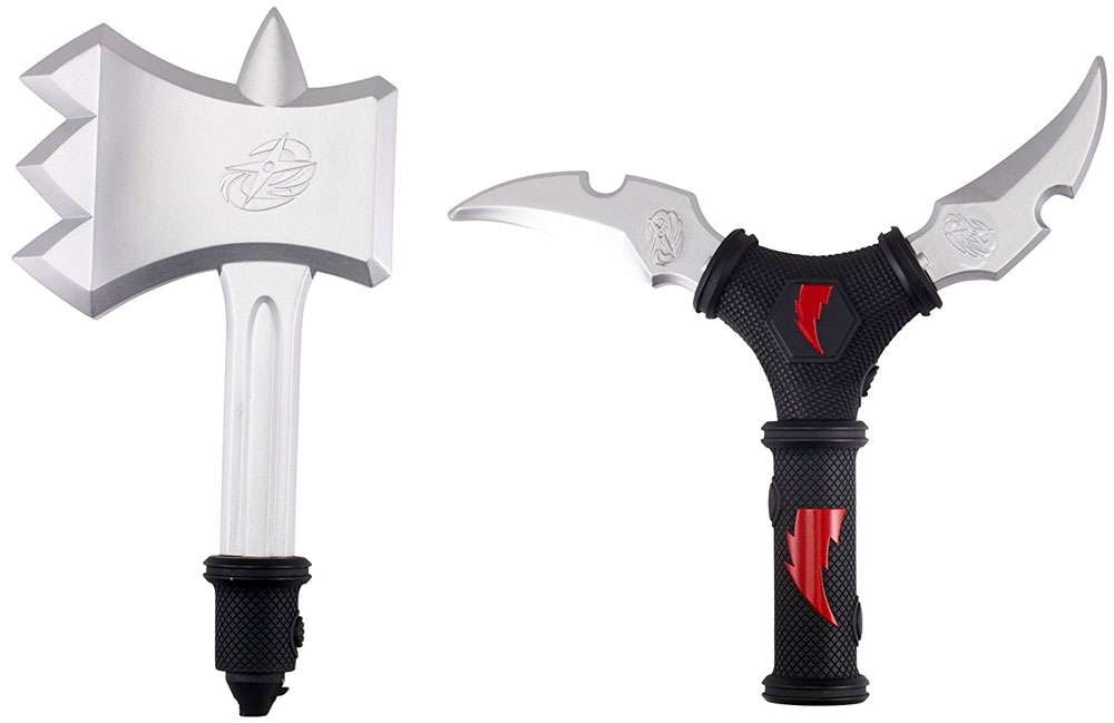 Bandai Power Rangers Super Ninja Steel Double Blade & Battle Axe ...