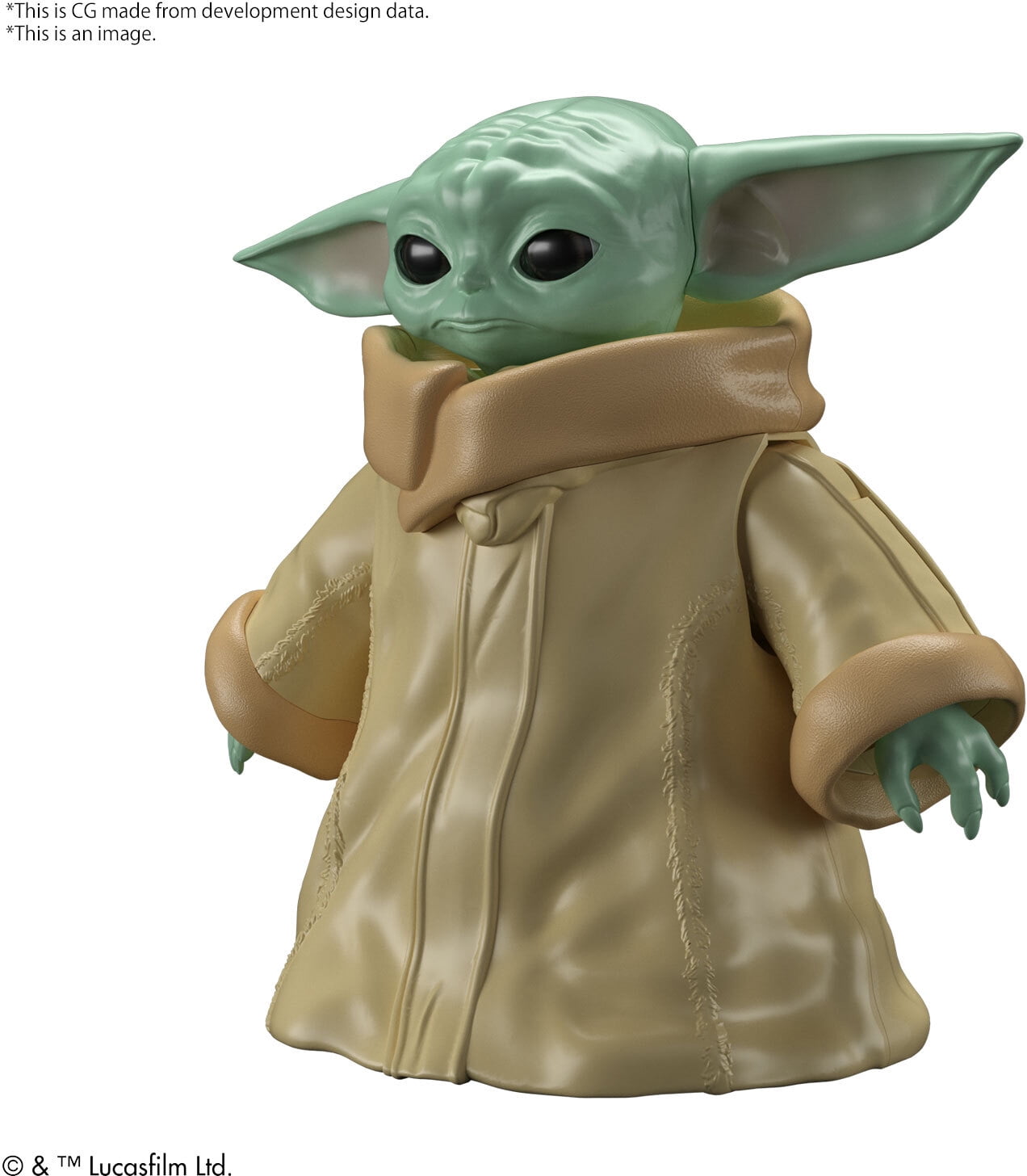Bandai Buildable Figures: Star Wars The Mandalorian Grogu 1/4 Scale Set ...