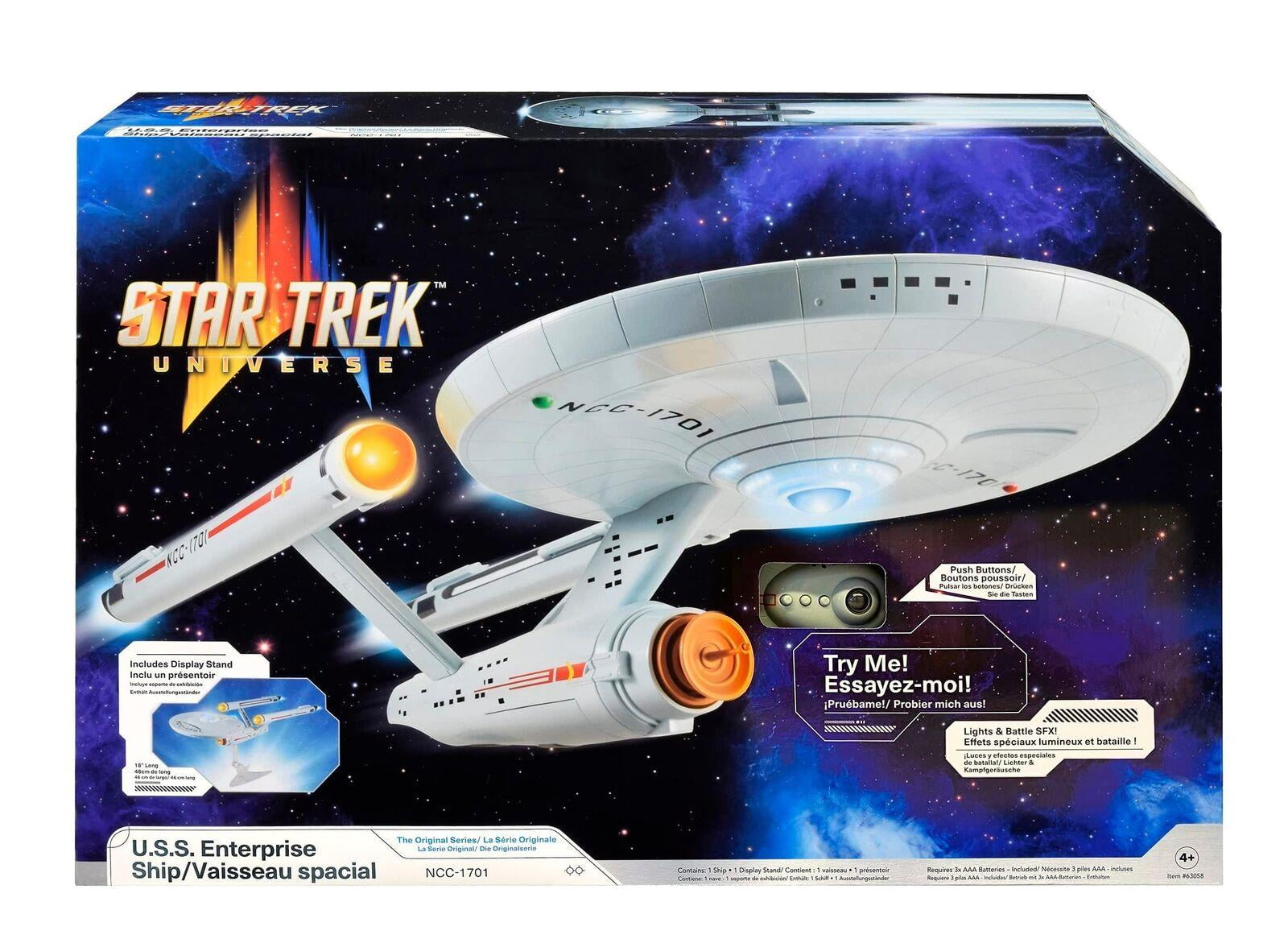 Bandai USS ENTERPRISE Star Trek Model With Lights, Sounds And Display ...