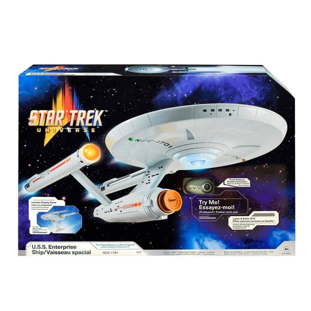 Bandai USS ENTERPRISE Star Trek Model With Lights, Sounds And Display ...