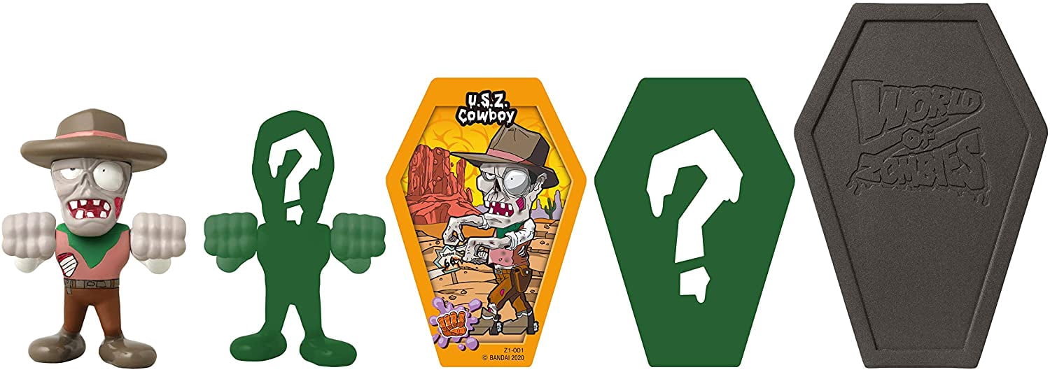 Bandai World of Zombies 2-Pack 2.5 Inch Figure - U.S.Z. Cowboy and ...