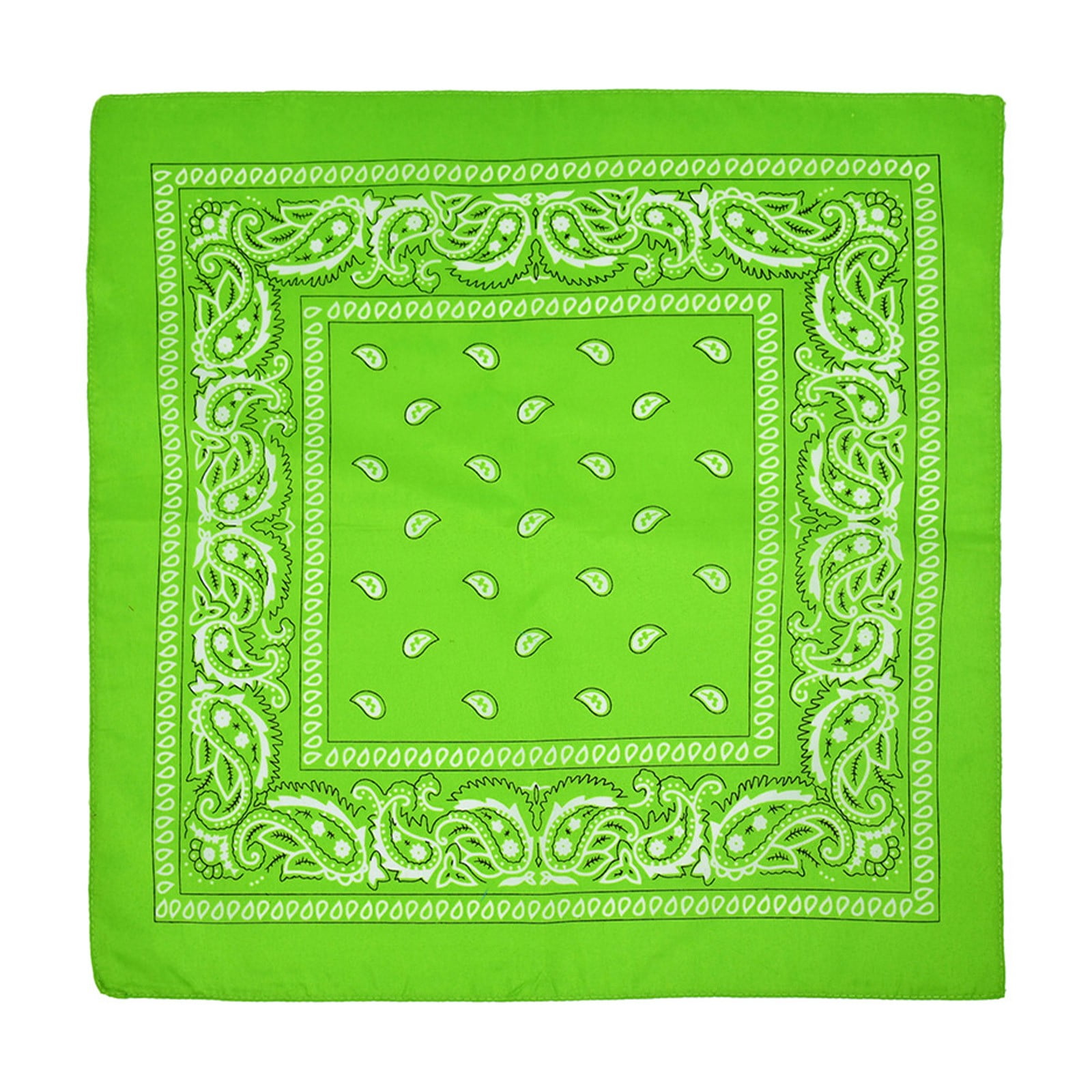 Bandana,100% Cotton Paisley Pattern Bandanas Face Mask Square Scarf ...