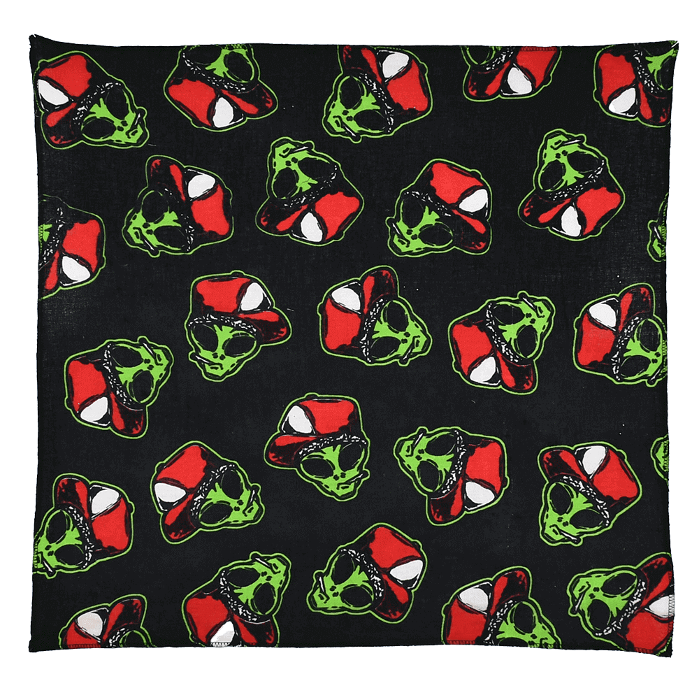 Fly Flags Alien Dealer Bandana, Multicolor, 1 Count - Walmart.com