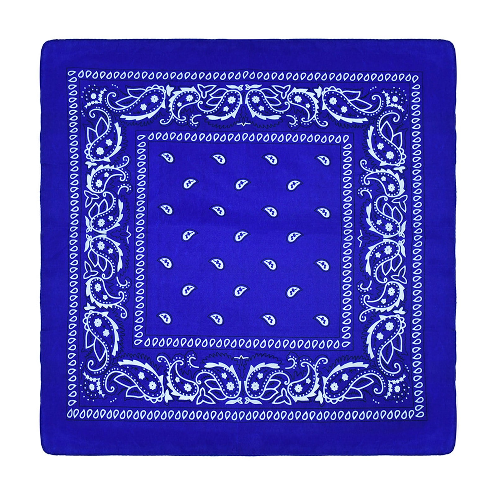 Bandana,Blue Bandana,100% Cotton Paisley Pattern Bandanas Face Mask ...