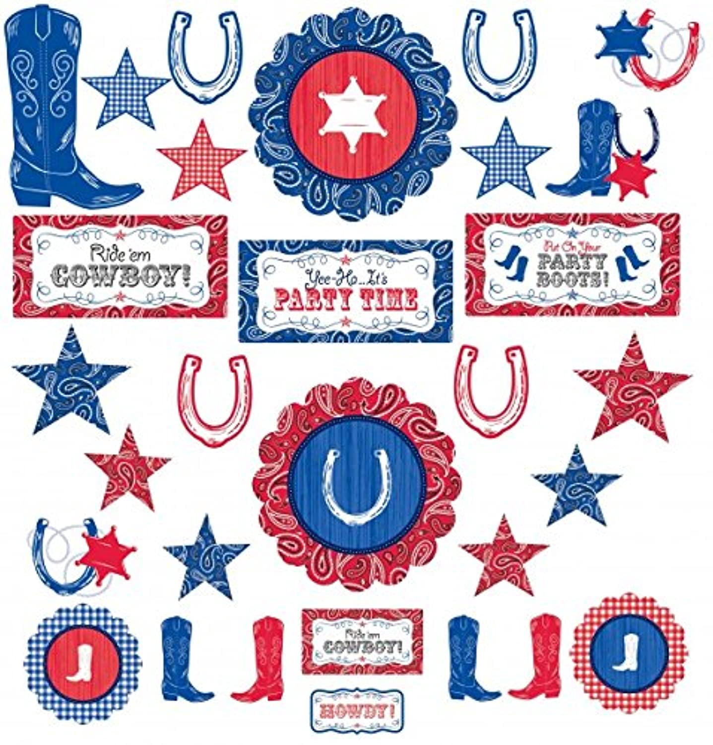 Bandana & Blue Jeans Country Wild West Western Theme Party Decoration ...