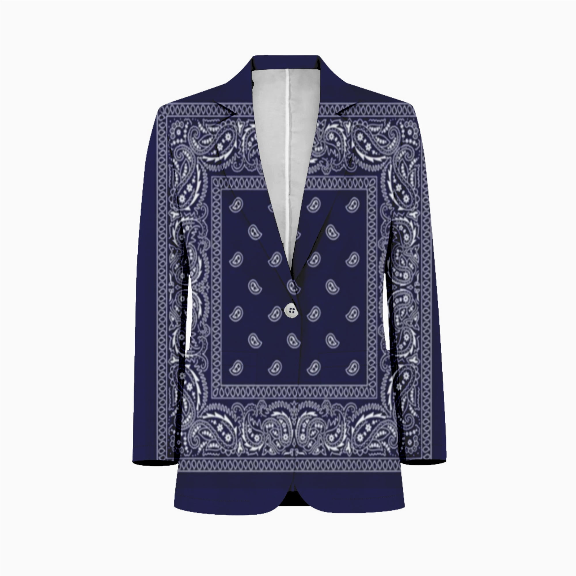 Bandana Blue Mens Suits Shawl Collar Slim Fit Suit Mens Groom Jacket ...