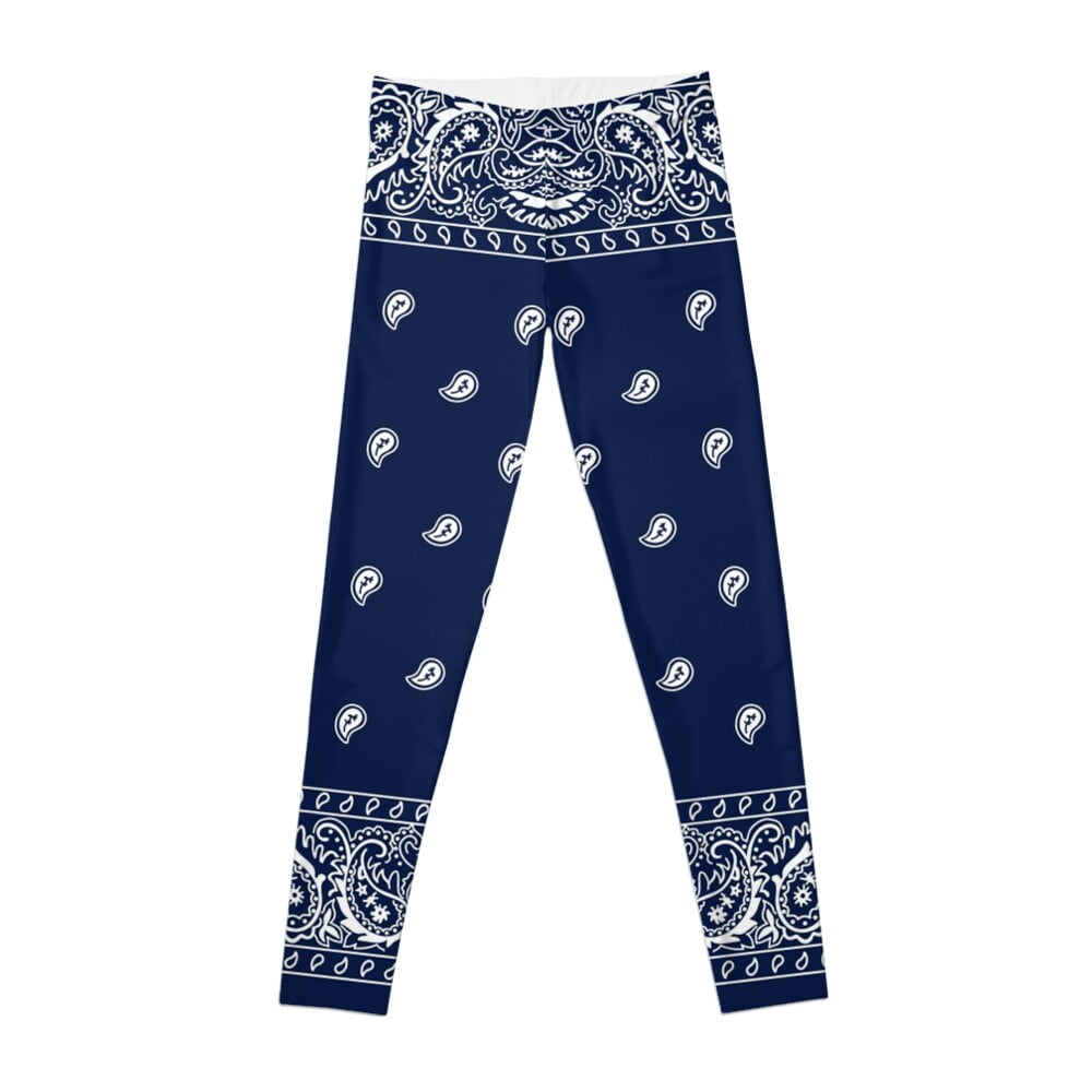 Bandana - Blue - Paisley Bandana Leggings trousers gym's clothing gym ...