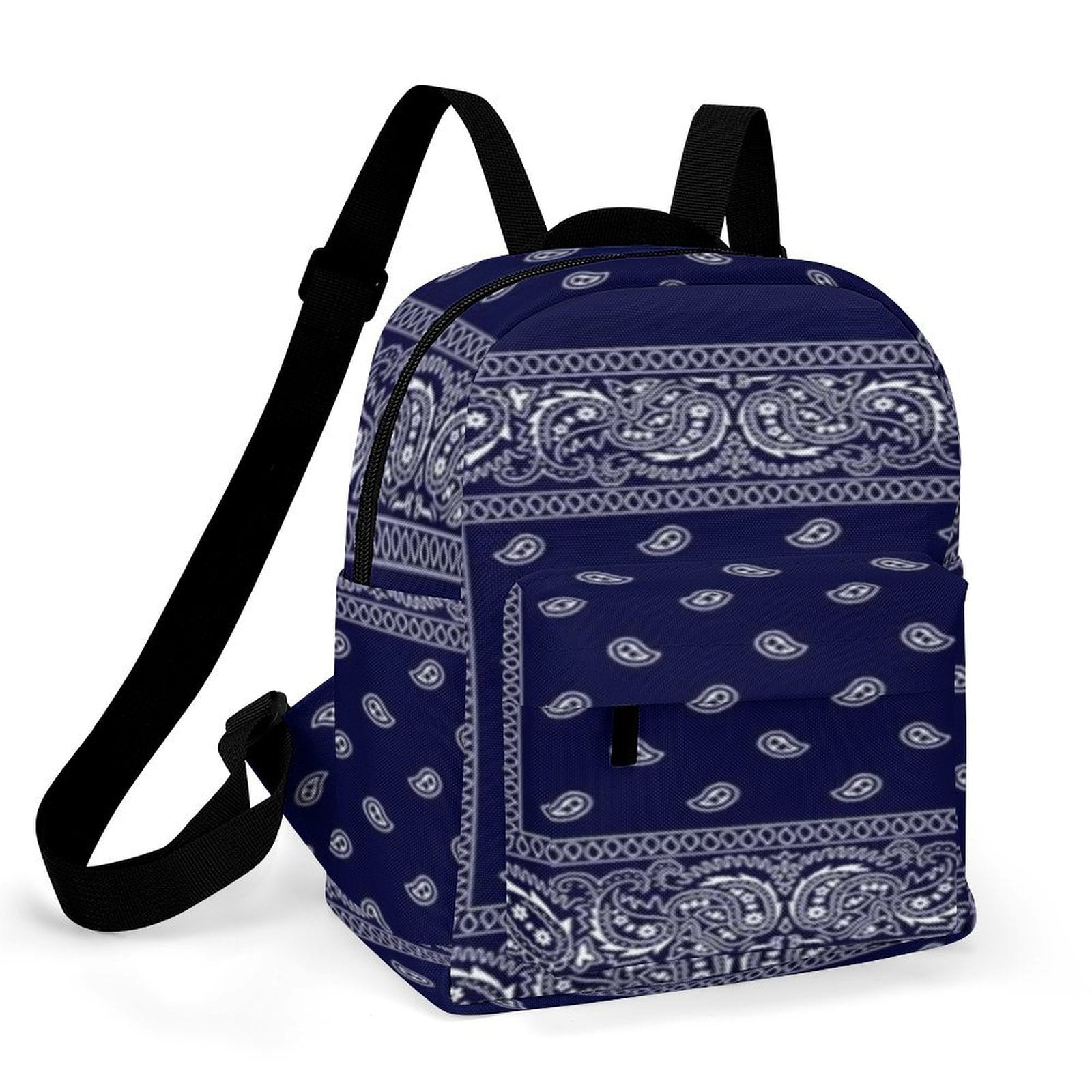 Bandana Blue Small Backpack Cute Mini Backpacks For Woman Lightweight ...