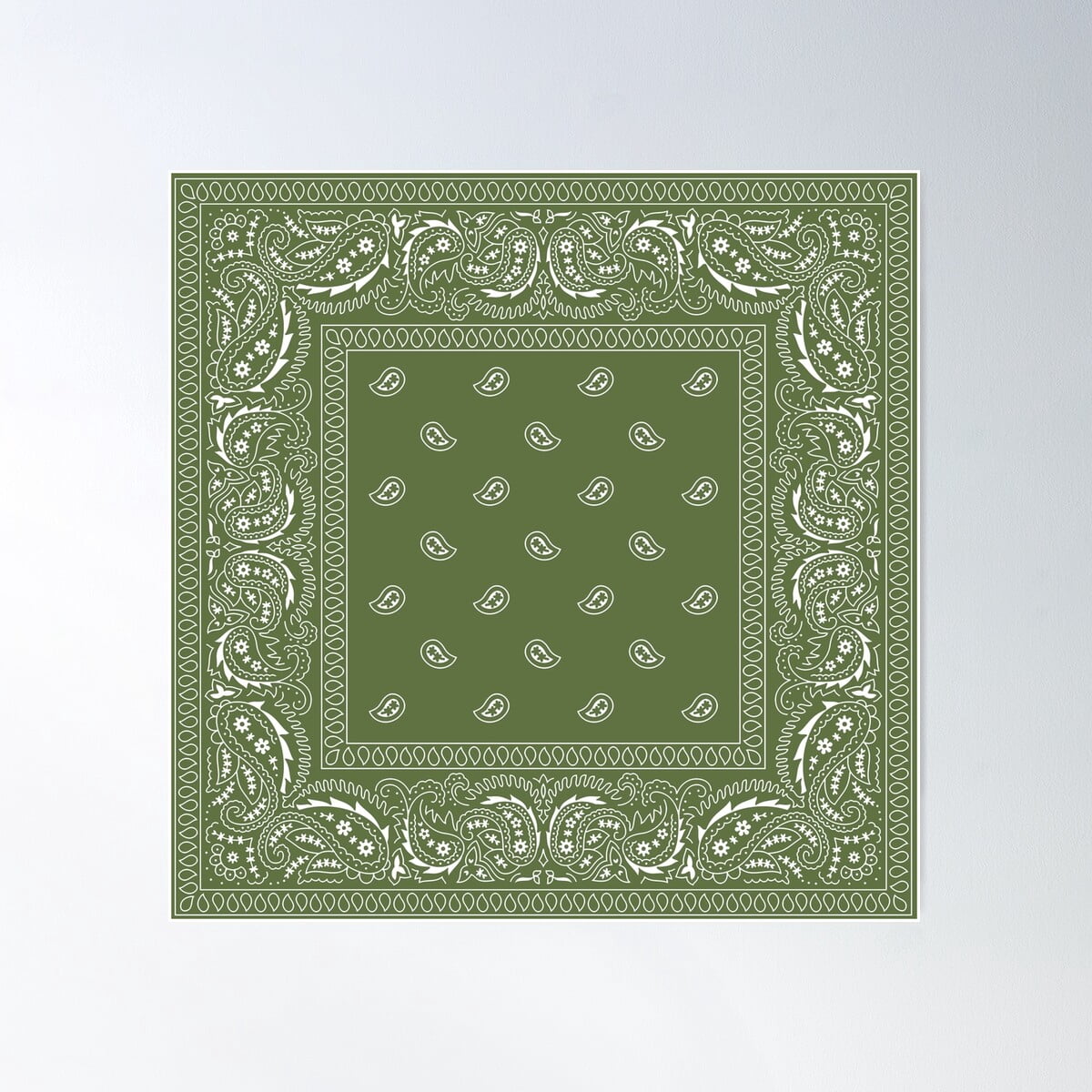 Bandana - Boho A La Hippie Poster Wall Art, Modern Wall Decor For ...