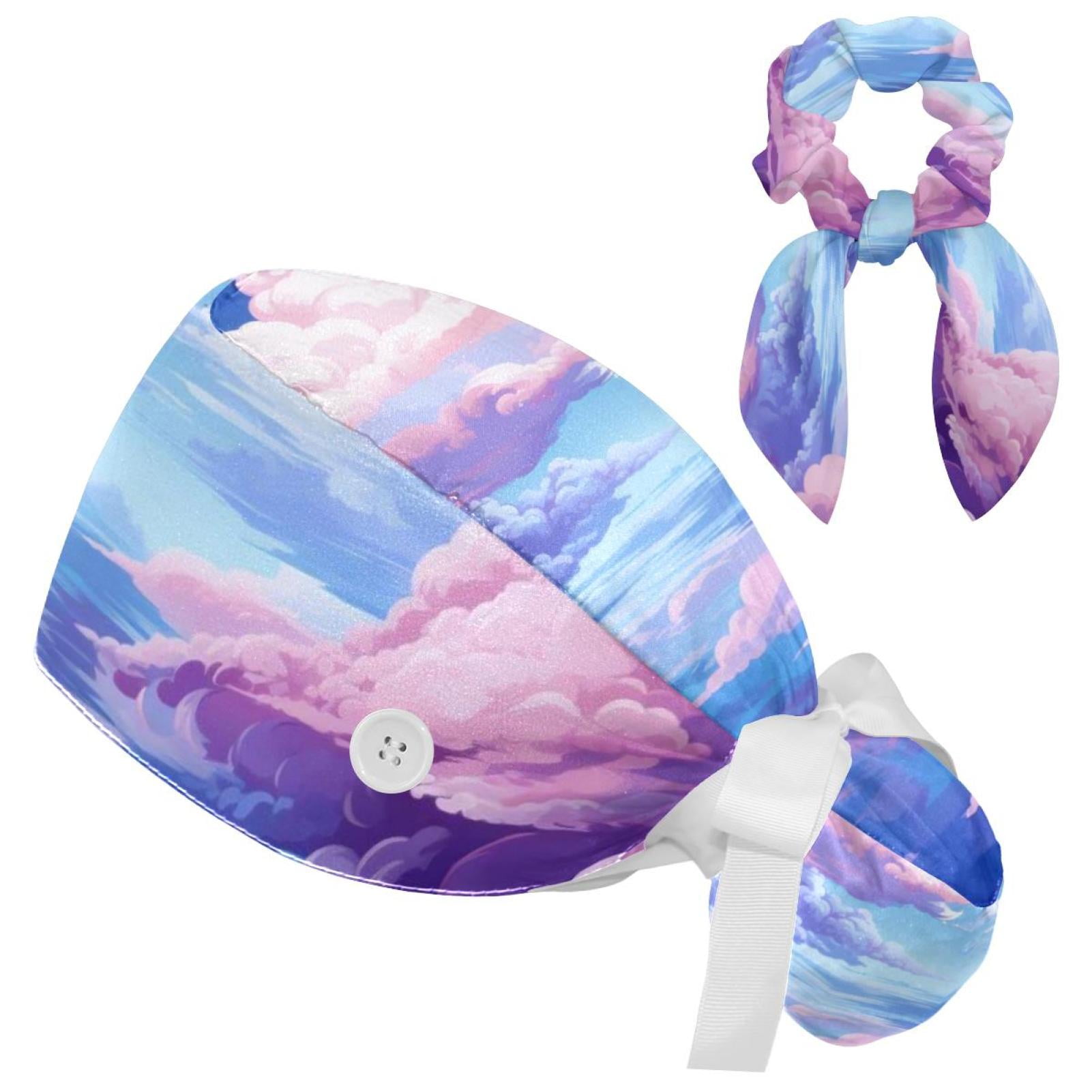 Bandana Caps with Sweatband and Hair Scrunchiesfor Women Liner Beanie ...