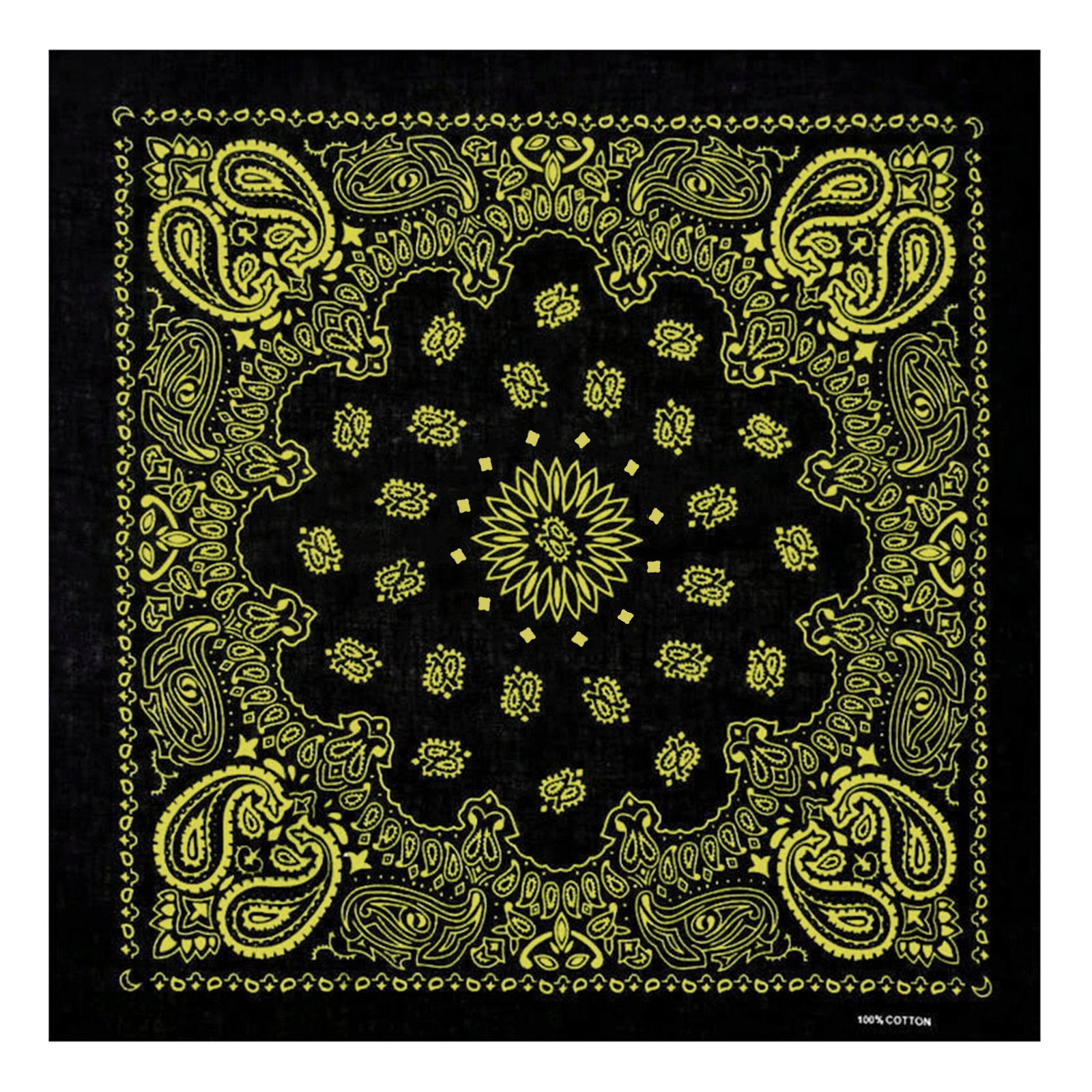 Bandana Kerchief Hip Hop Colored Paisley Floral Hair Band Neck Scarf ...