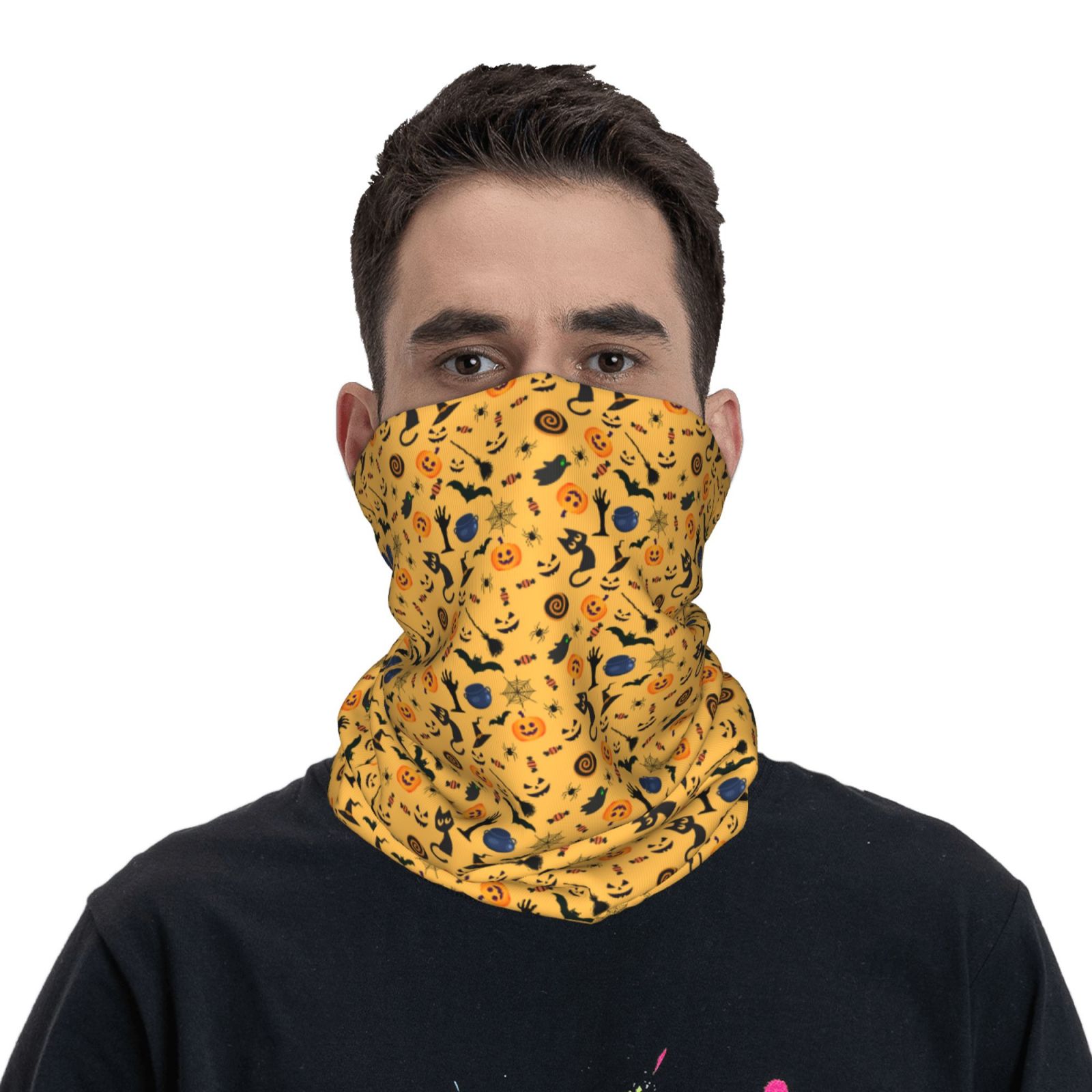 Bandana Neck Gaiter Face Mask - Halloween 119 Breathable Soft Neck ...