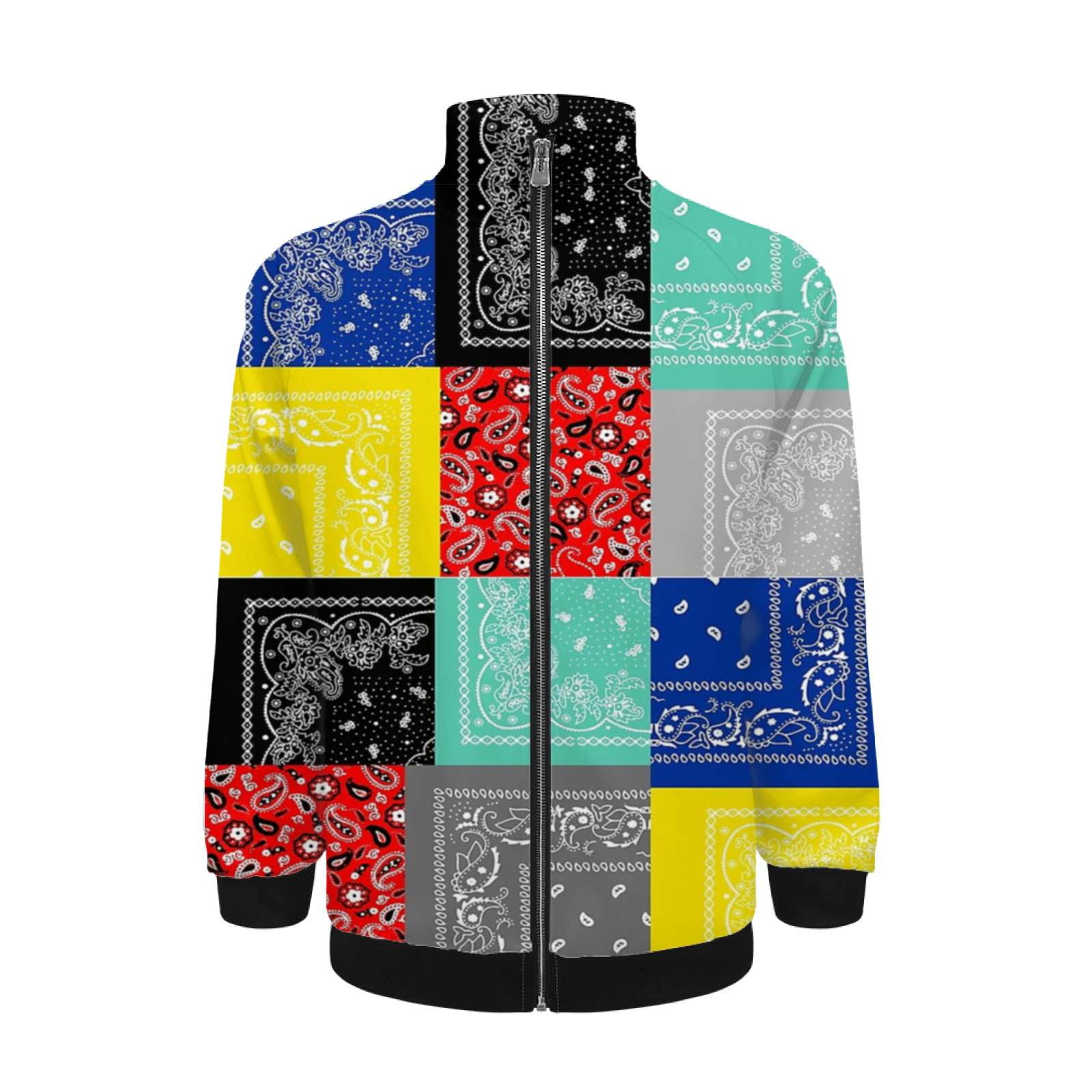 Bandana Paisley Patchwork Pattern Jacket Men's Street Cool Long Sleeves ...