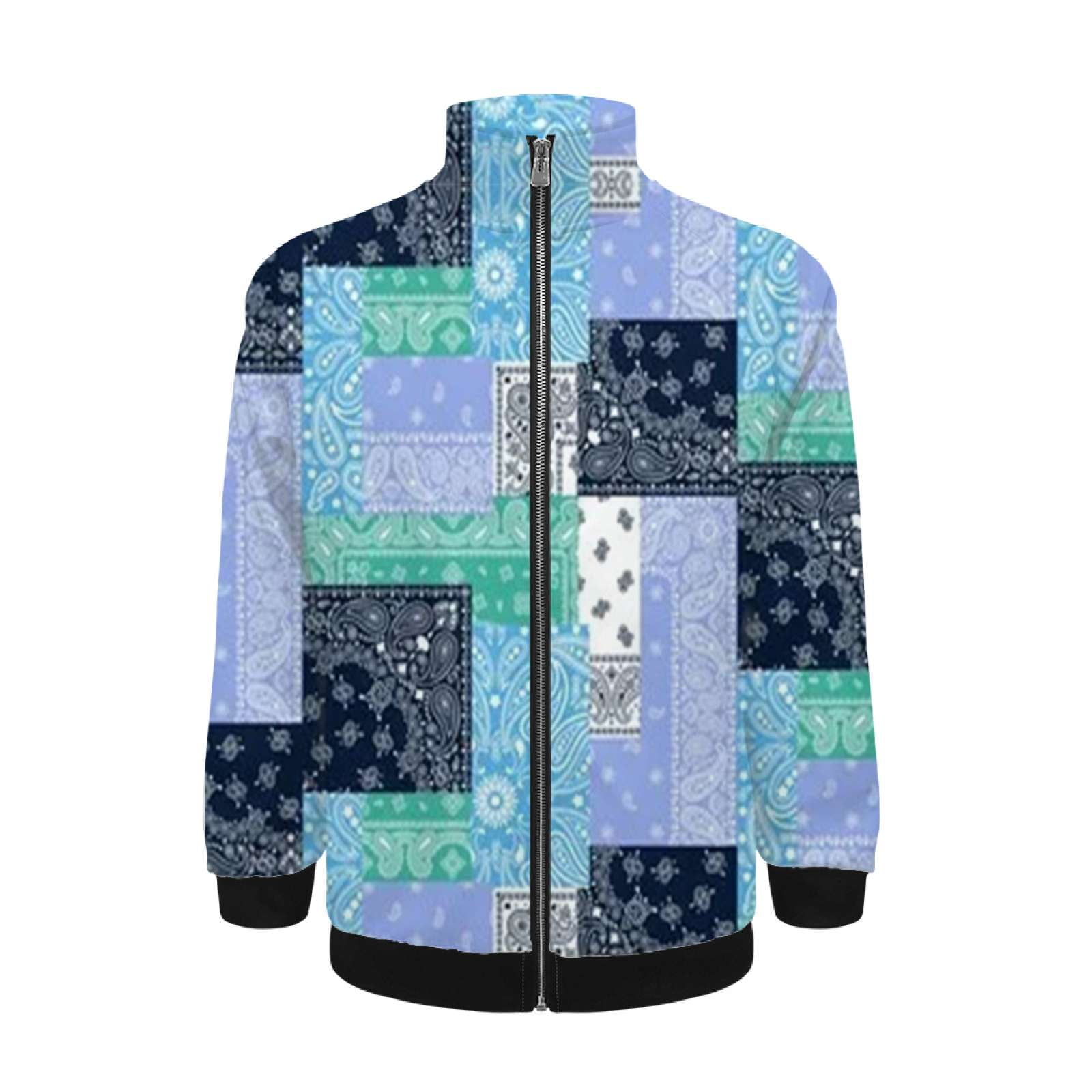Bandana Patchwork Quilt Jacket Men's Street Cool Long Sleeves Coat ...