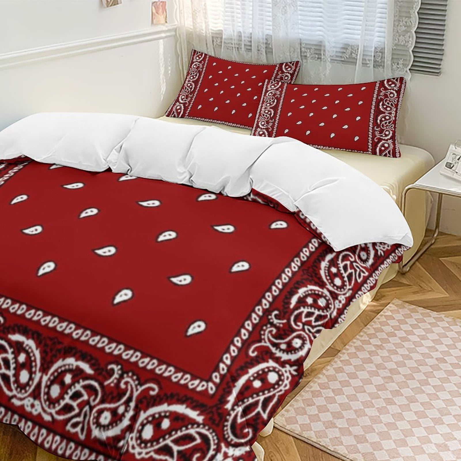 Bandana Pattern 3D Set Duvet Cover Quilt Cover Theme for Full Size ...