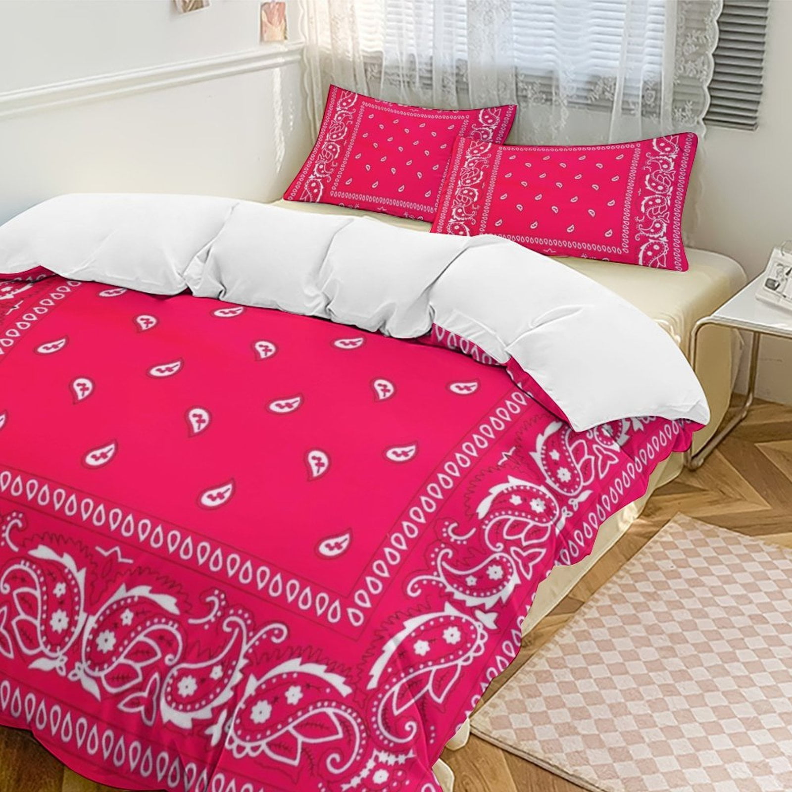 Bandana Pattern 3D Set Duvet Cover Quilt Cover Theme for Twin Size ...
