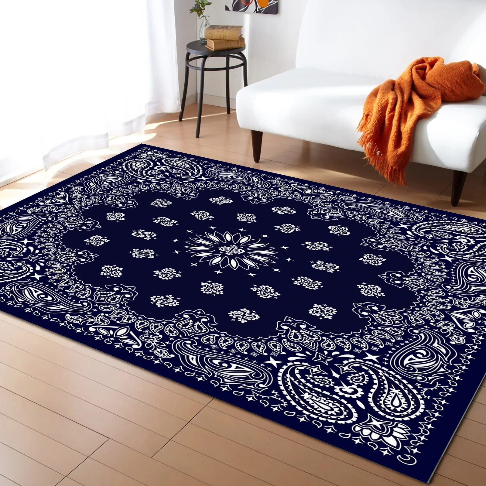 Bandana Pattern Rugs for Bedroom Home Carpet Living Room Sofa Coffee ...