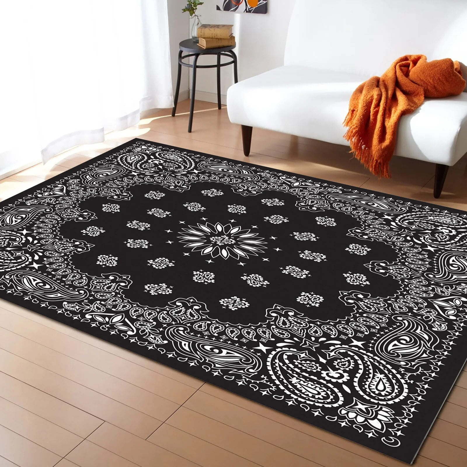 Bandana Pattern Rugs for Bedroom Home Carpet Living Room Sofa Coffee ...