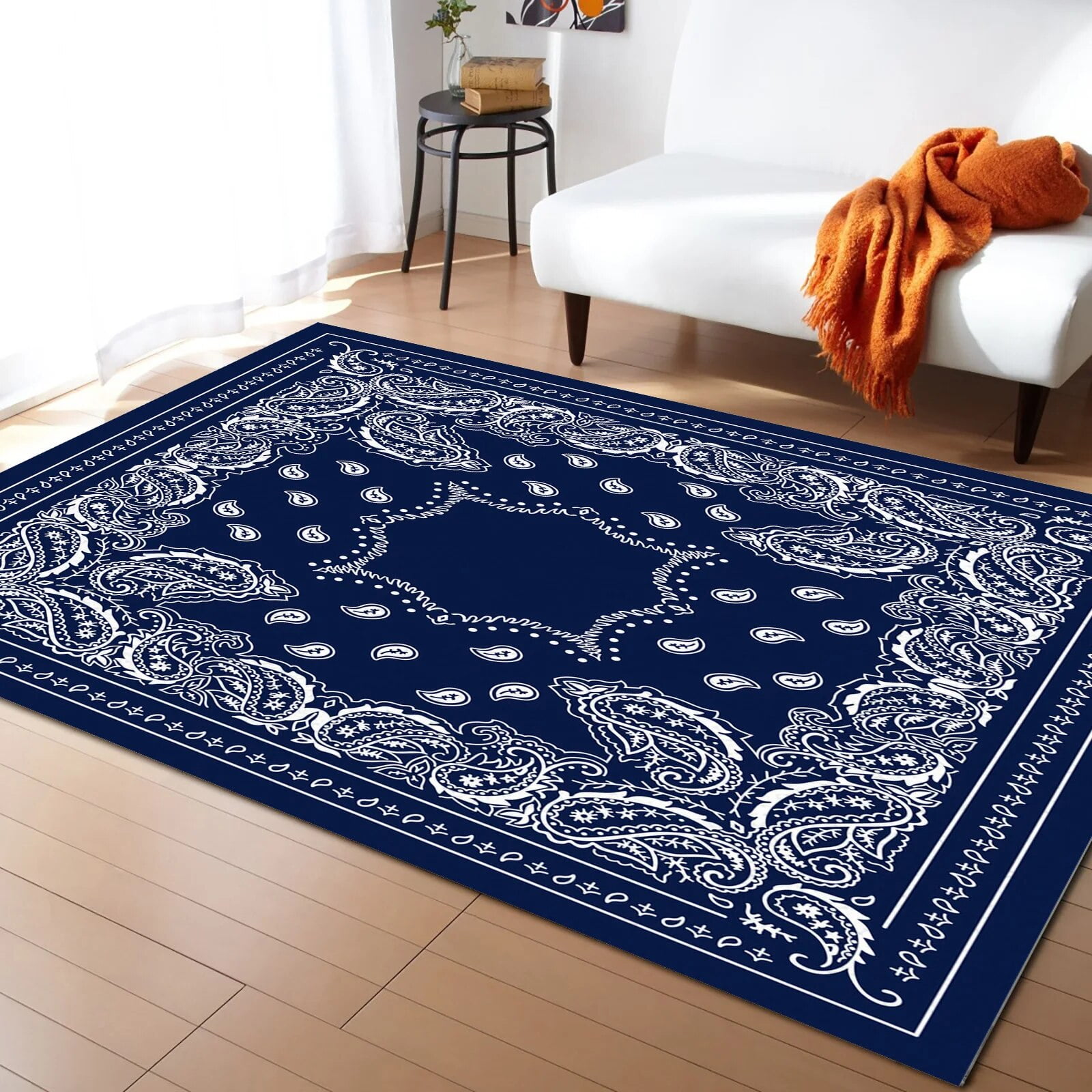 Bandana Pattern Rugs for Bedroom Home Carpet Living Room Sofa Coffee ...