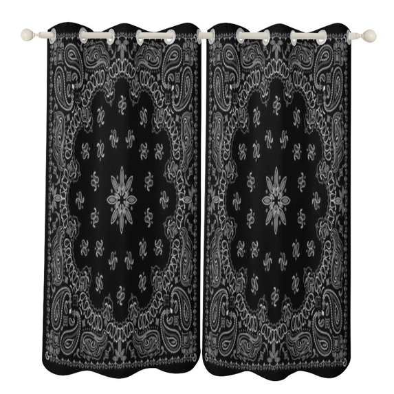 Bandana Pattern Study Room Living Kitchen Bedroom For Blackout Curtain ...