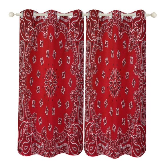 Bandana Pattern Study Room Living Kitchen Bedroom For Blackout Curtain ...