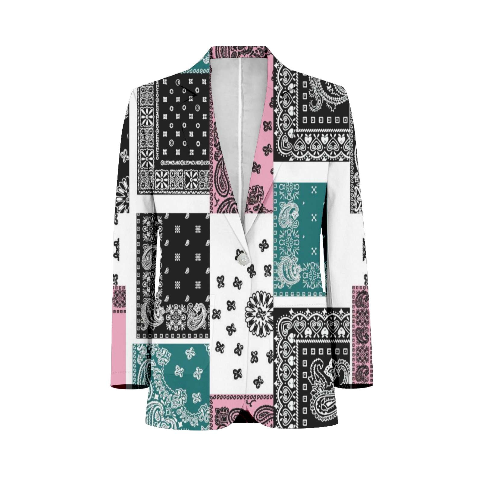 Bandana Pattern Variety Pack Mens Suits Shawl Collar Slim Fit Suit Mens ...