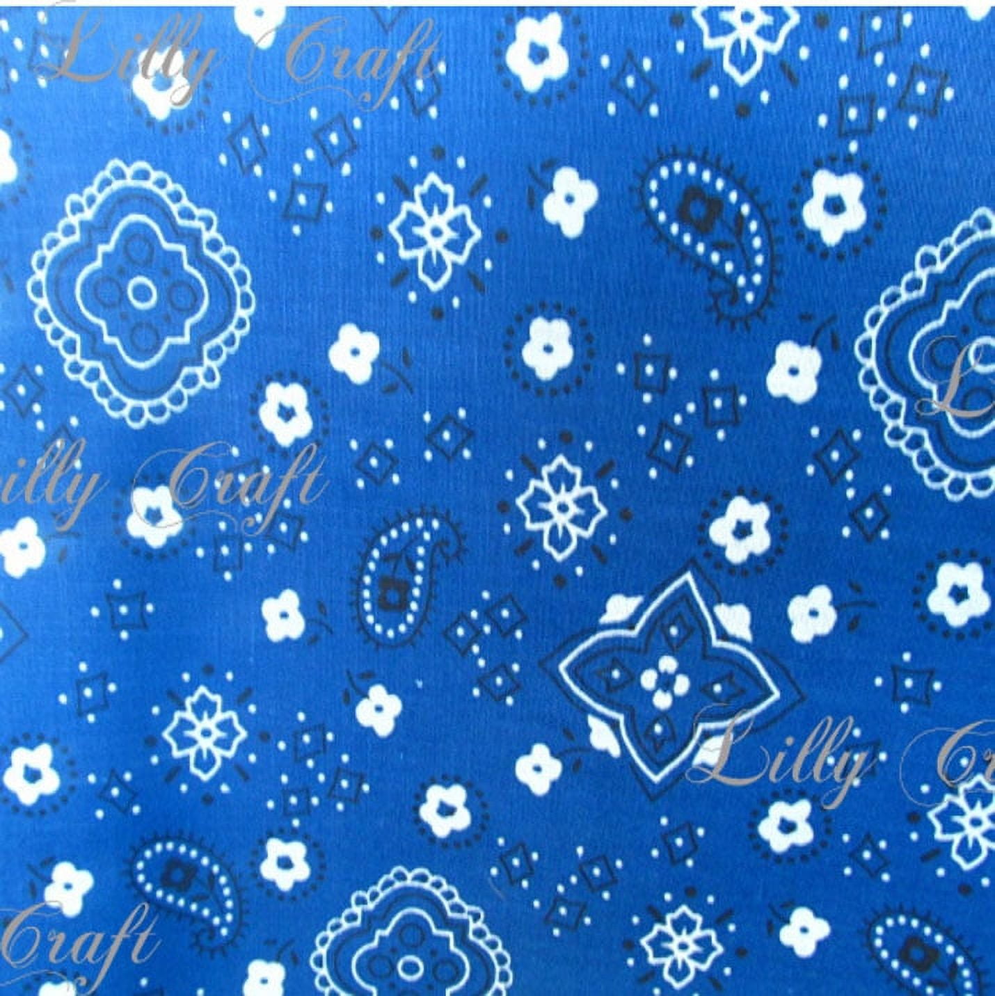 Bandana Poly Cotton Fabric - Sold by the Yard - 58" / 59" - Walmart.com