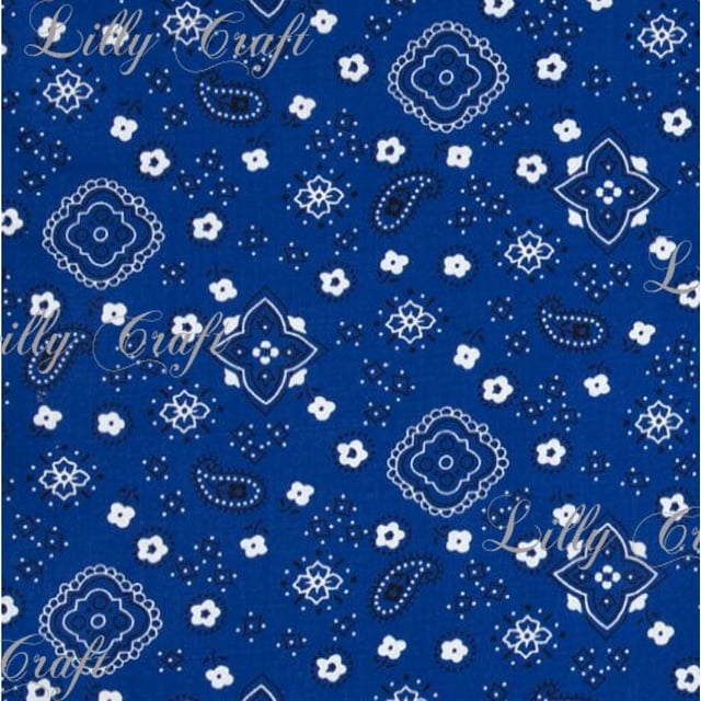 Bandana Poly Cotton Fabric - Sold by the Yard - 58" / 59" - Walmart.com