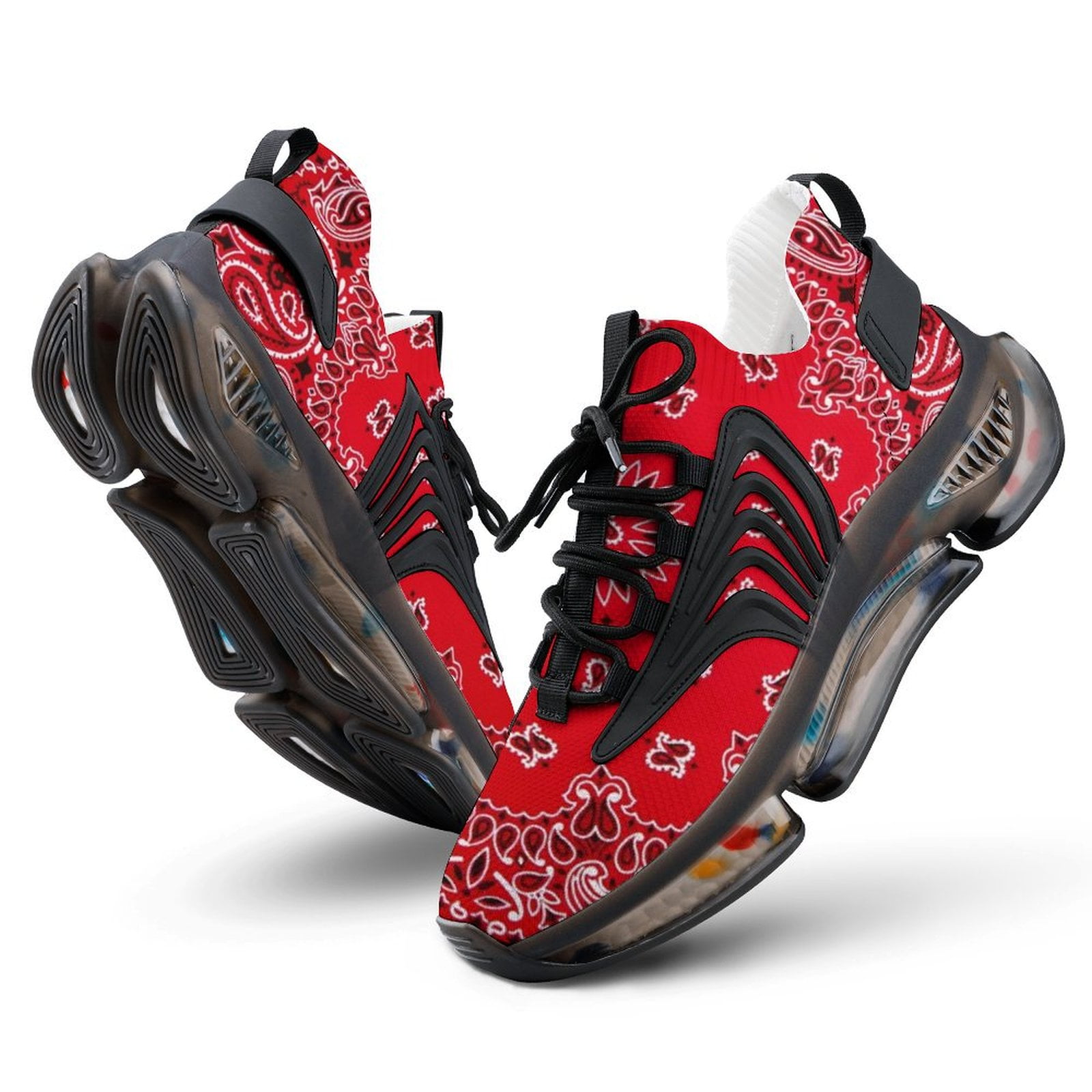Bandana - Red Art Walking Shoes for Men Woman Lightweight Tennis ...