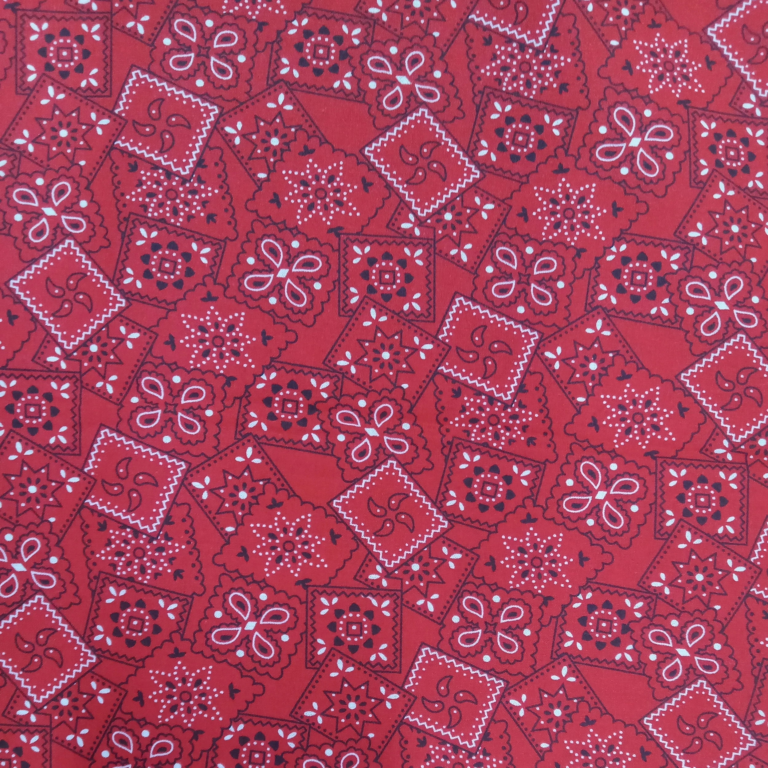 Bandana Red Cotton Fabric - Walmart.com