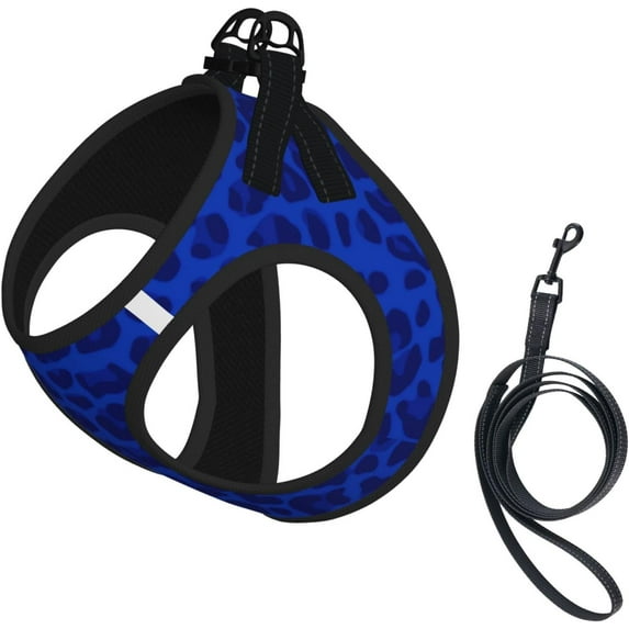 Bandana True Blue No Pull Dog Harness and Leash Set, Cute Reflective ...