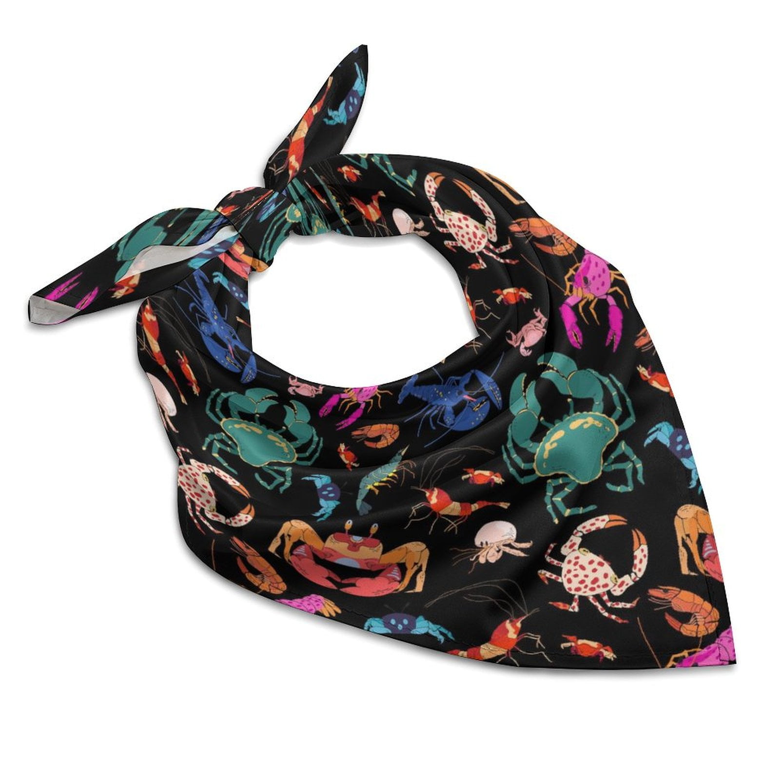 Bandana for Women Animals Under Water Soft Simulated Silk Head Scarf ...