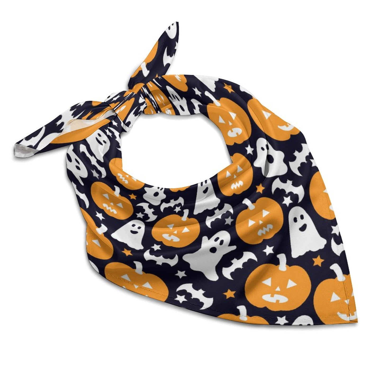 Bandana for Women Cute Pumpkins Halloween Soft Simulated Silk Head ...