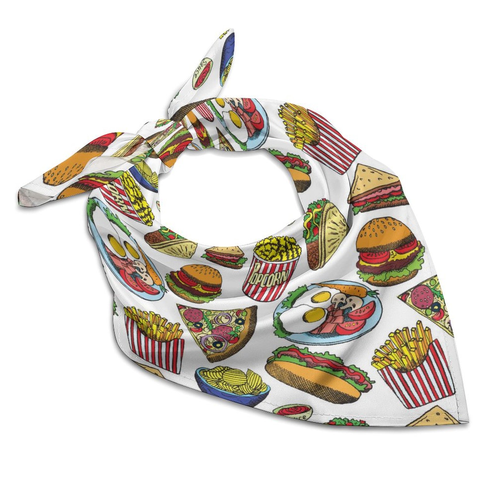 Bandana for Women Hot Dog With One Sausage Soft Simulated Silk Head ...
