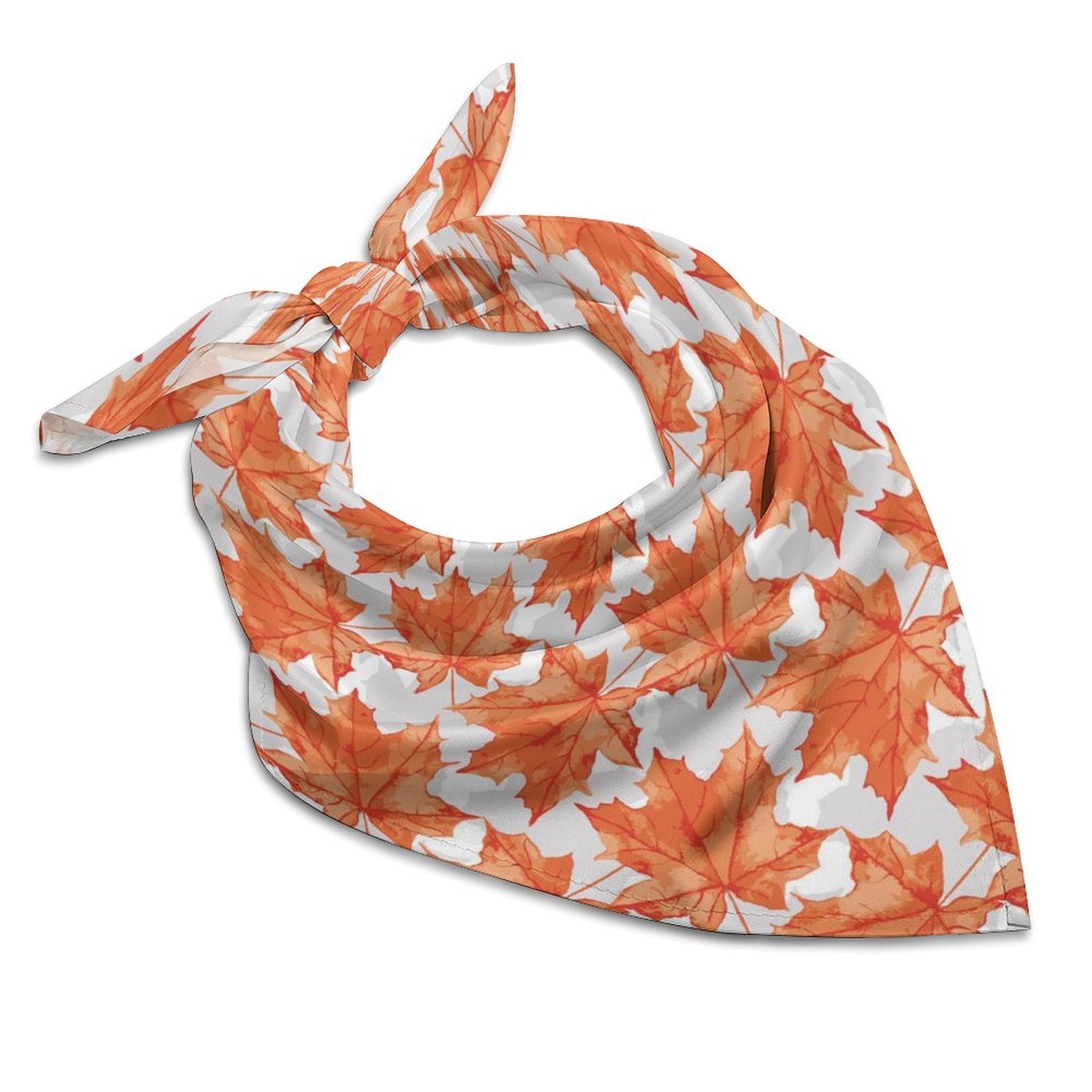 Bandana for Women Maple Leaves A Soft Simulated Silk Head Scarf ...