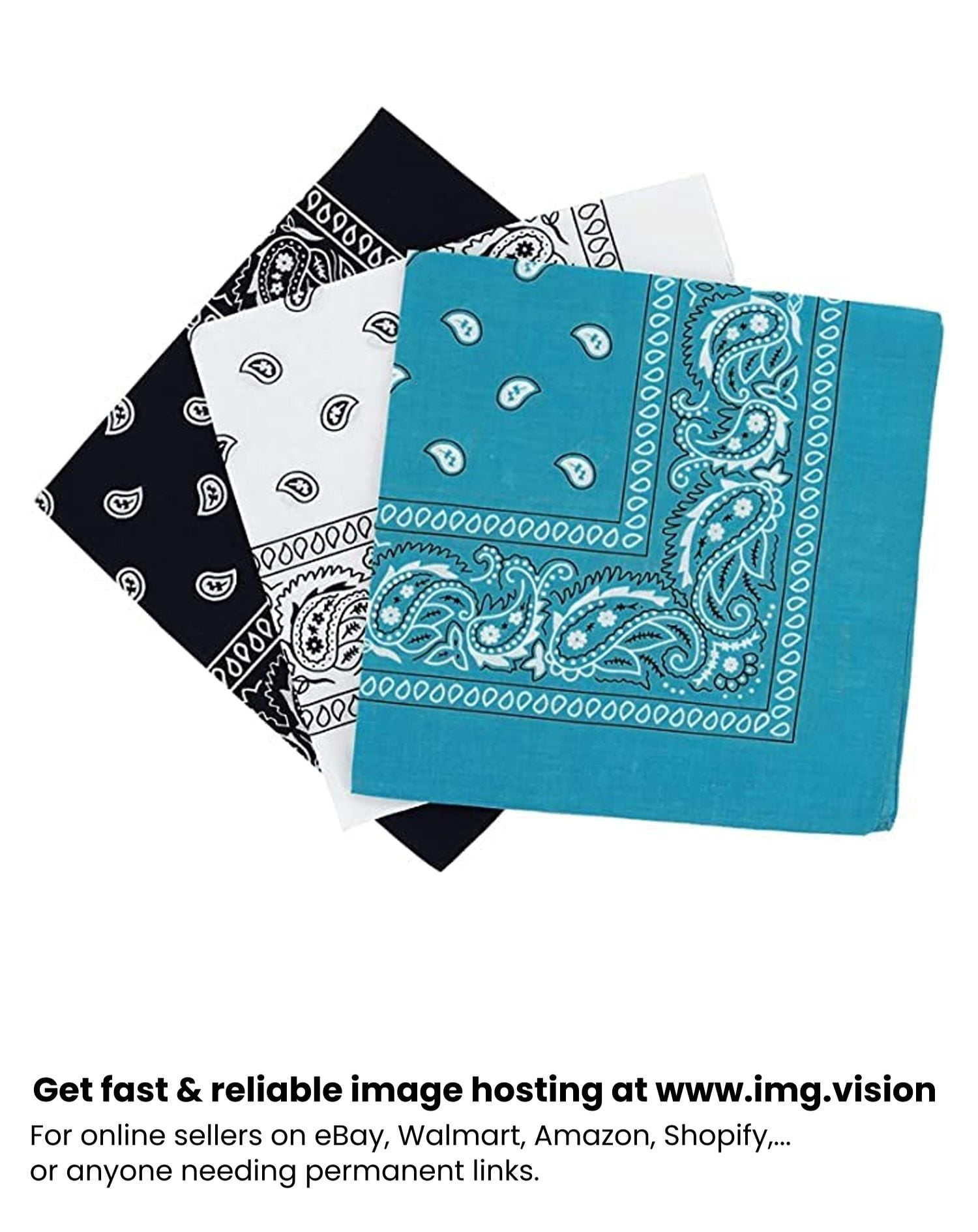 Bandanas for Men & Women, Boys & Girls - Paisley Bandana - Head Wrap ...