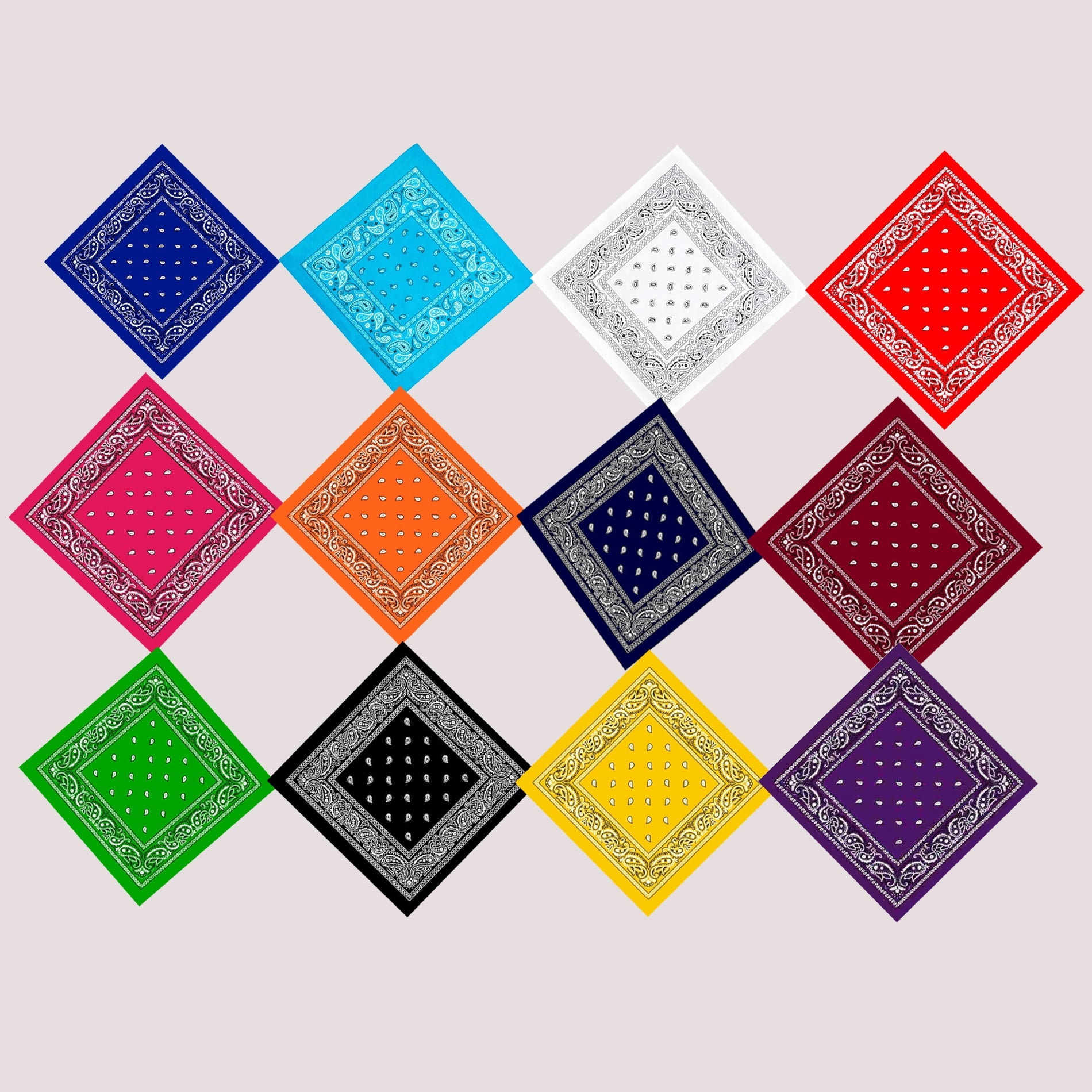 Bandanas for Men & Women, Boys & Girls - Paisley Bandana - Head Wrap ...