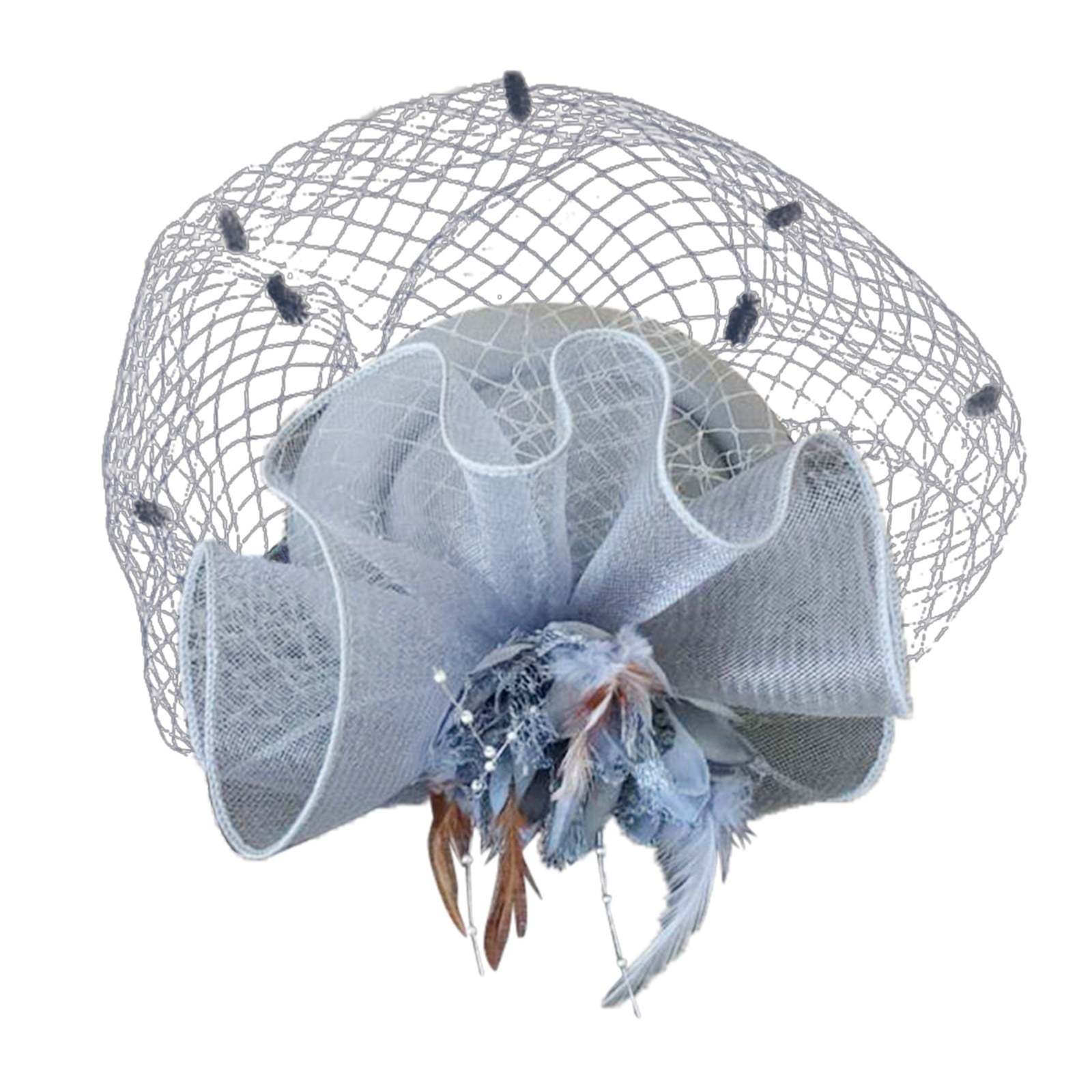 Bandanas for Women Classic Flower Pillbox Fascinator Hat for Tea Party ...