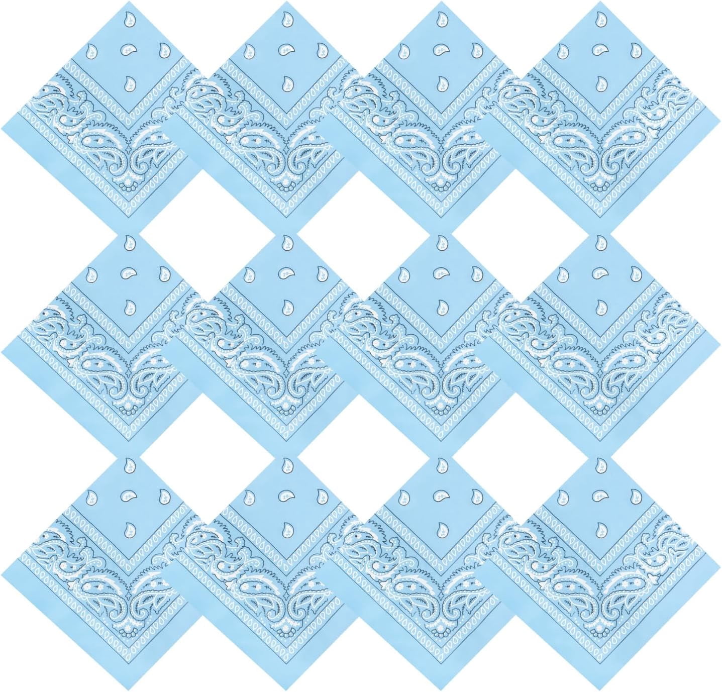 Bandanas for Women Men Cowboy Bandana Handkerchief Headband Face Mask ...