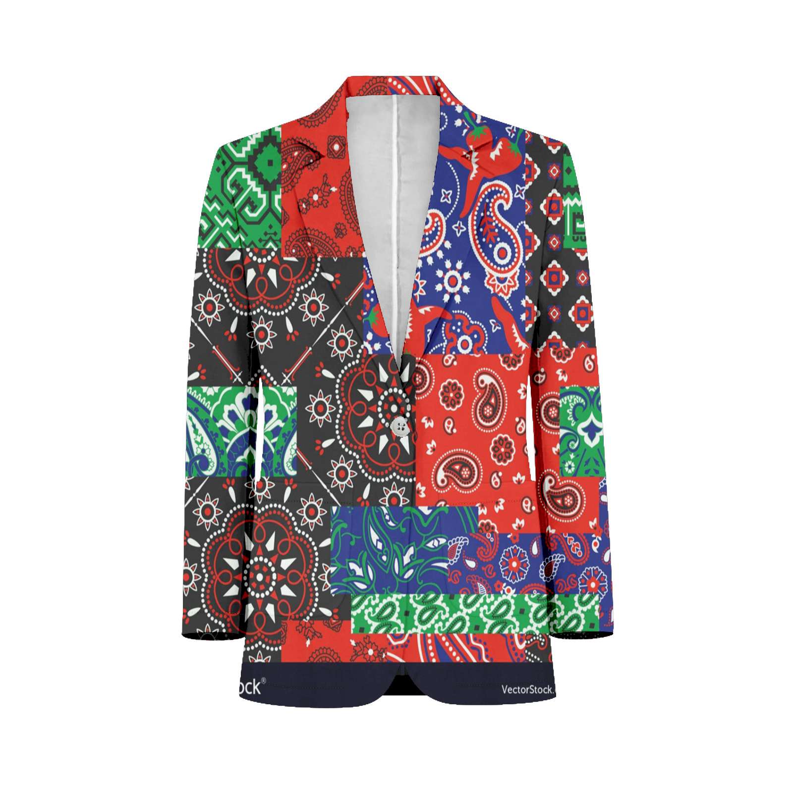 Bandanna Mens Suits Shawl Collar Slim Fit Suit Mens Groom Jacket ...