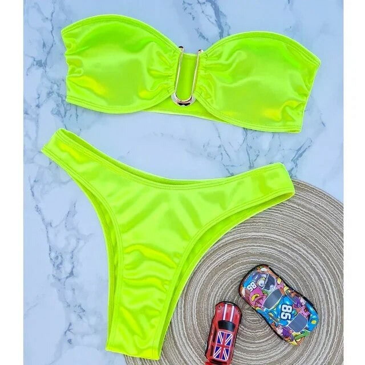 Bandeau Bikinis Bandage Swimwear 2024 Sexy Bikini Set Women Swimsuit
