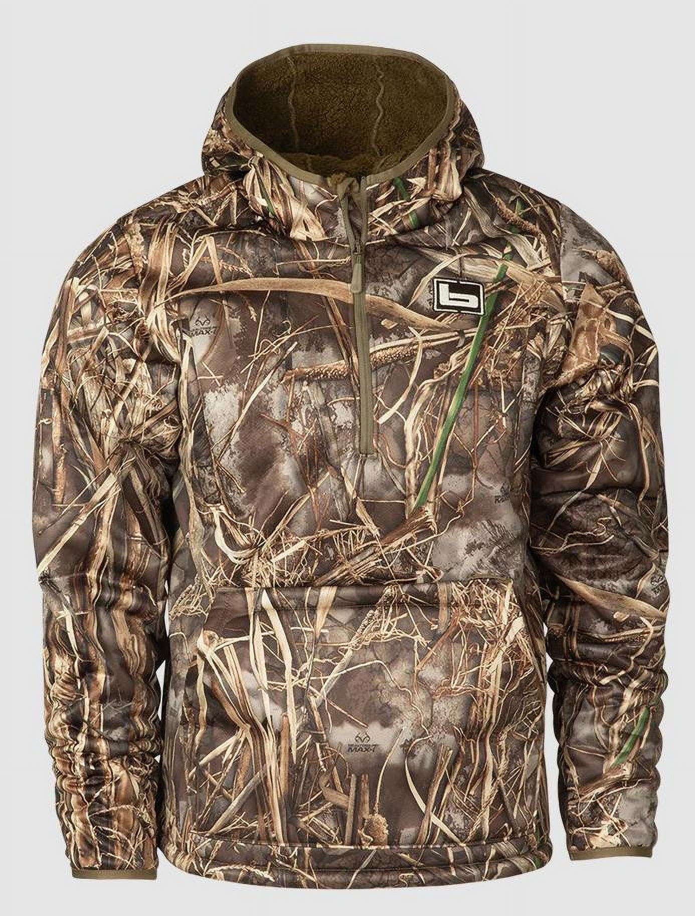 Banded Men's Fanatech Softshell Half Zip Hoodie Realtree Max-7 XL ...
